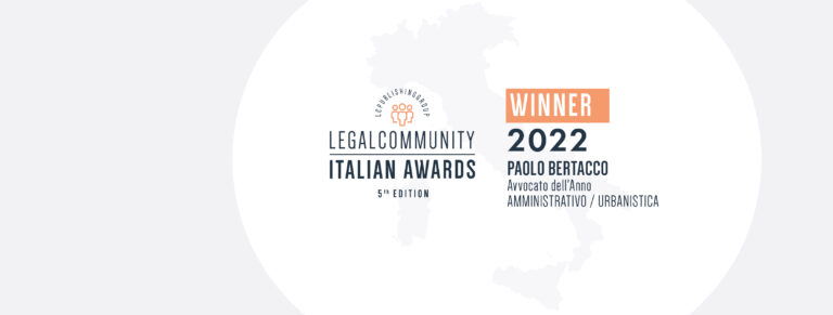 Bertacco Recla premiato ai Legalcommunity Italian Awards 2022 ...